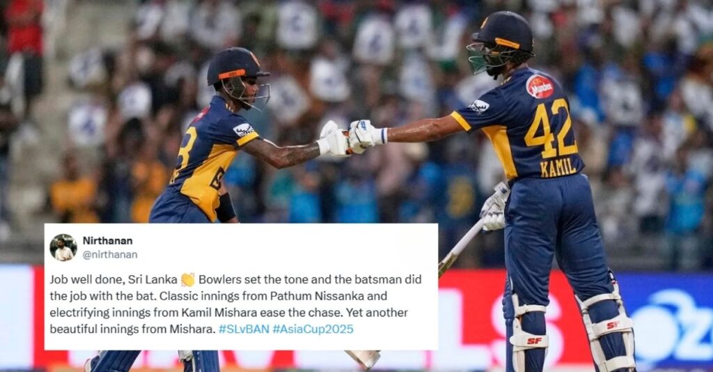 Fans erupt as Pathum Nissanka and Kamil Mishara heroics power Sri Lanka ...